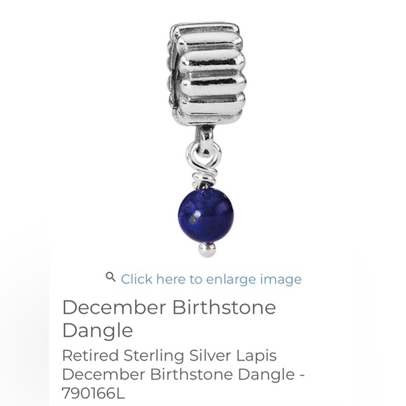 Pandora | Jewelry | Dangle Charm Of December Birthstone | Poshmark